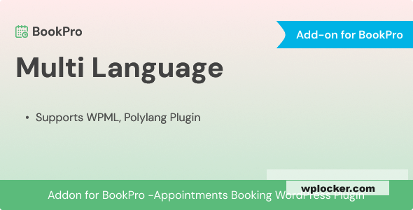 Multi Language Add-on for BookPro Plugin v1.0.0 » WPLOCKER.COM - GPL ...
